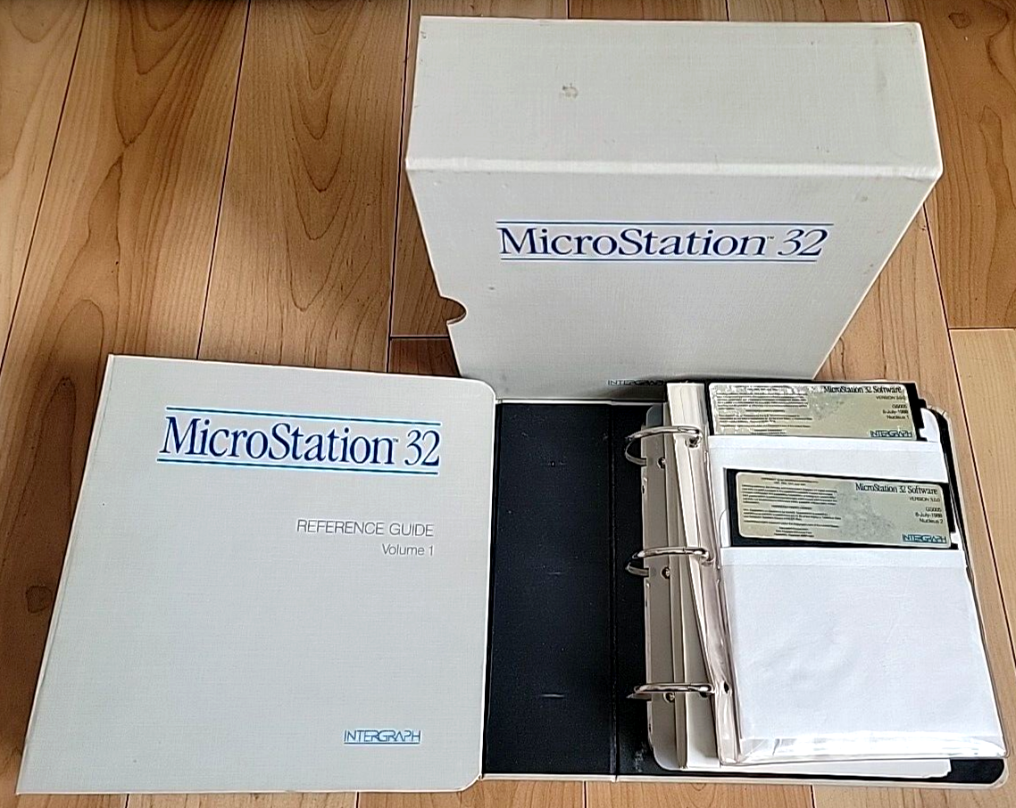 Microstation Intergraph 3.0 1988 Design Graphics CAD Software IBM PC/XT ...