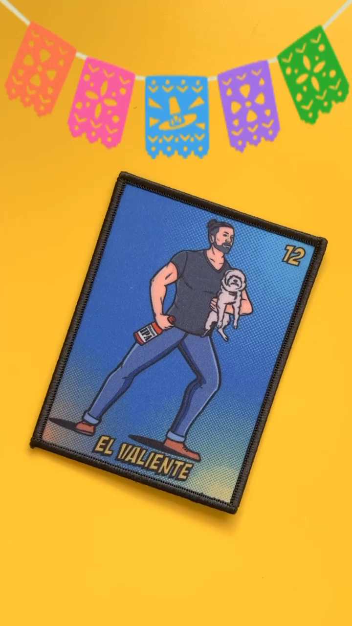 El Valiente Loteria Mexican Game Iron On Patch 4 x 3 Inches | eBay