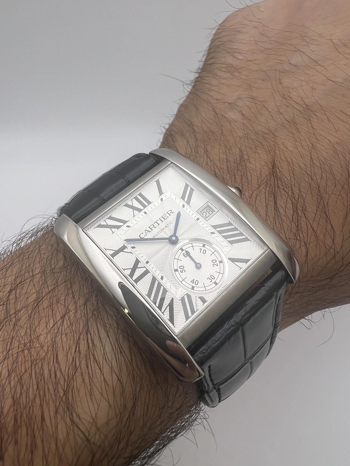 Cartier Tank MC Large 34mm x 44mm Silver Dial W5330003 | eBay