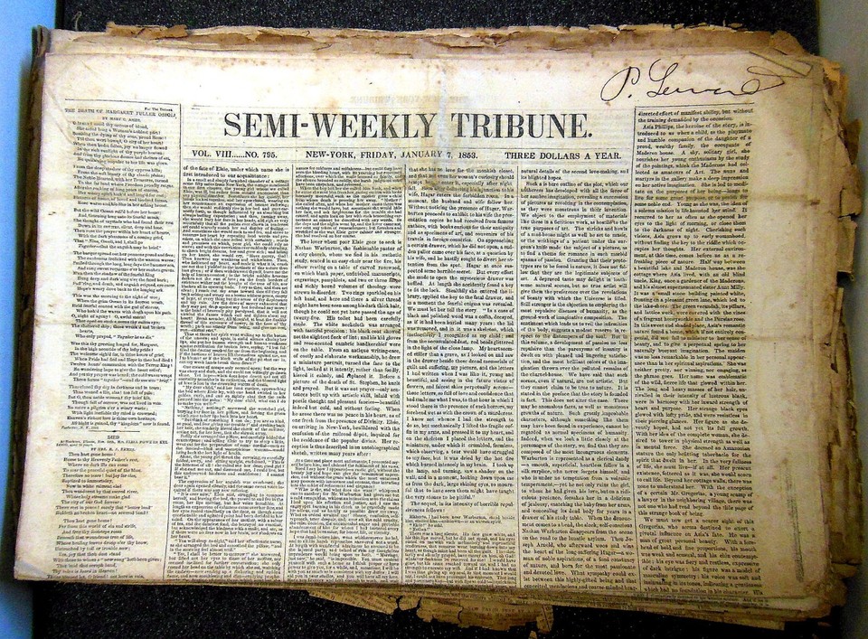 33 Very Rare USA Newspapers from 1824 -1862. Collection found in a ...