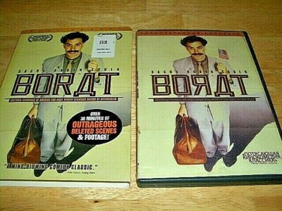 BORAT DVD - 2007 - FULL SCREEN w/SLIP COVER - EXCELLENT CONDITION ...