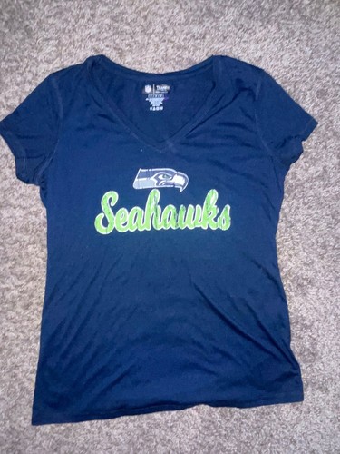 Seattle Seahawks Shirt WOMENS NFL Team Apparel Graphic Tee Ladies Size ...