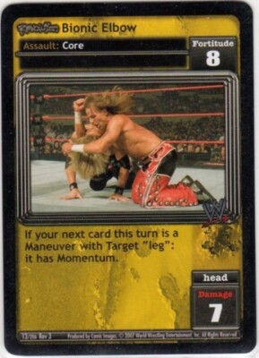 WWE: Bionic Elbow [Played] card type Assault Raw Deal Wrestling WWF | eBay