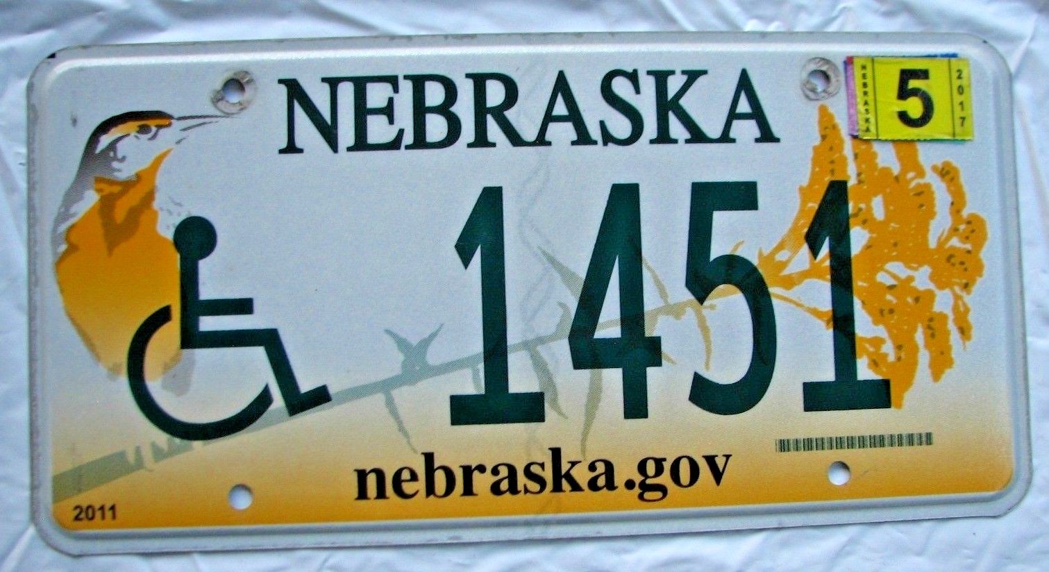 BIRD GRAPHIC WHEELCHAIR HANDICAPPED DISABLED PERSON LICENSE PLATE ...
