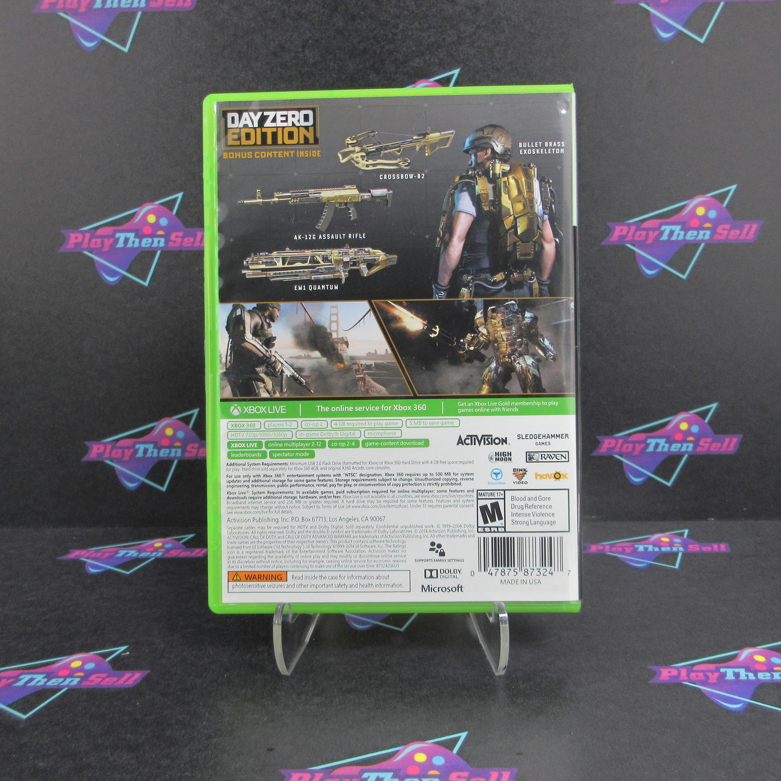 Call of Duty Advanced Warfare Day Zero Edition Xbox 360 - Complete CIB ...