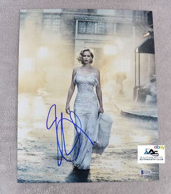 JENNIFER LAWRENCE AUTOGRAPH SIGNED 11x14 PHOTO HUNGER GAMES X-MEN ...