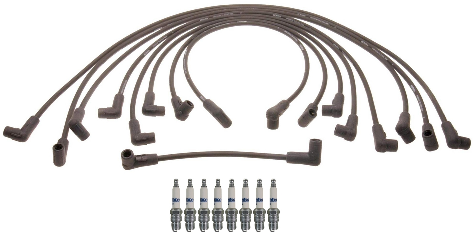 GM OE Ignition Wire Set & 8 ACDelco Rapidfire HD Spark Plugs Kit For ...