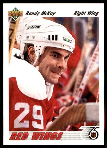 Randy McKay 1991-92 Upper Deck #313 Red Wings NHL READ FREE SHIP ...