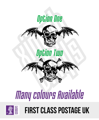 Avenged Sevenfold vinyl sticker decal cd car Deathbat logo window ...