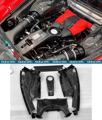 Dry Carbon Fiber For Ferrari 488 GTB Engine Compartment Covers Set ...