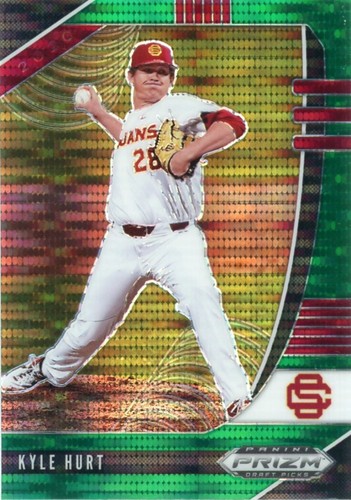 2020 Panini Prizm Draft Picks Baseball Green Pulsar Kyle Hurt USC ...
