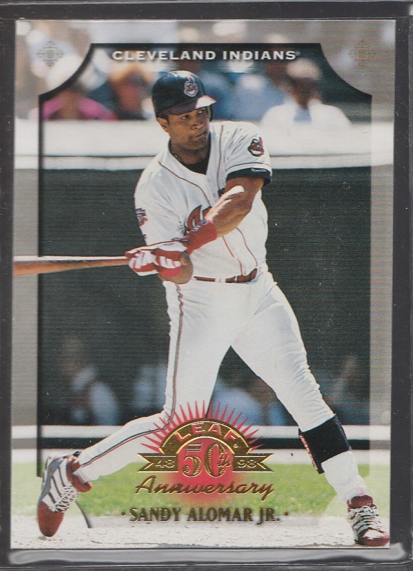 SANDY ALOMAR JR. 1998 DONRUSS LEAF 50TH ANNIVERSARY Baseball Card #87 ...