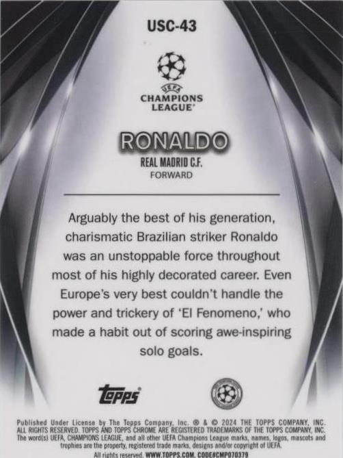 Las mejores ofertas en 2023-24 Topps Uefa Club Competitions Cristiano ...