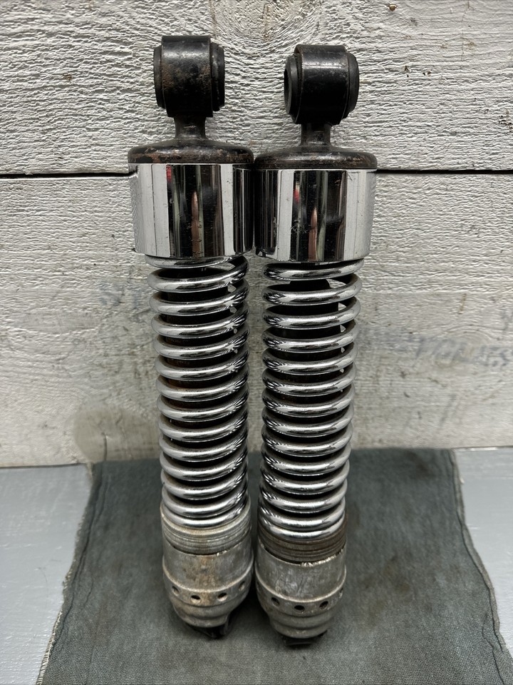Harley Ironhead Sportster Shocks 14” Flat Top Shock XL XLH OEM ...