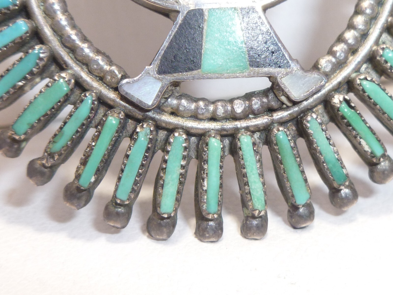 Very Rare 1920s KNIFEWING KACHINA Zuni God Sterling Brooch petit ...