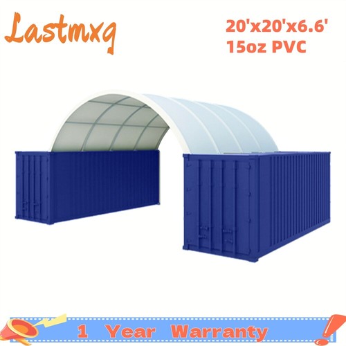 20'x20'x6.6' 15 oz PVC Canvas Fabric Building Shipping Container Canopy ...