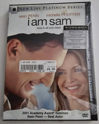 I am SAM (dvd, 2002) sean penn WIDESCREEN factory sealed PLATINUM ...