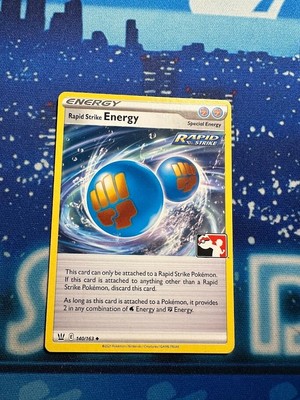 Pokemon TCG Rapid Strike Energy BST 140/163 Play! Prize Pack Series NM ...