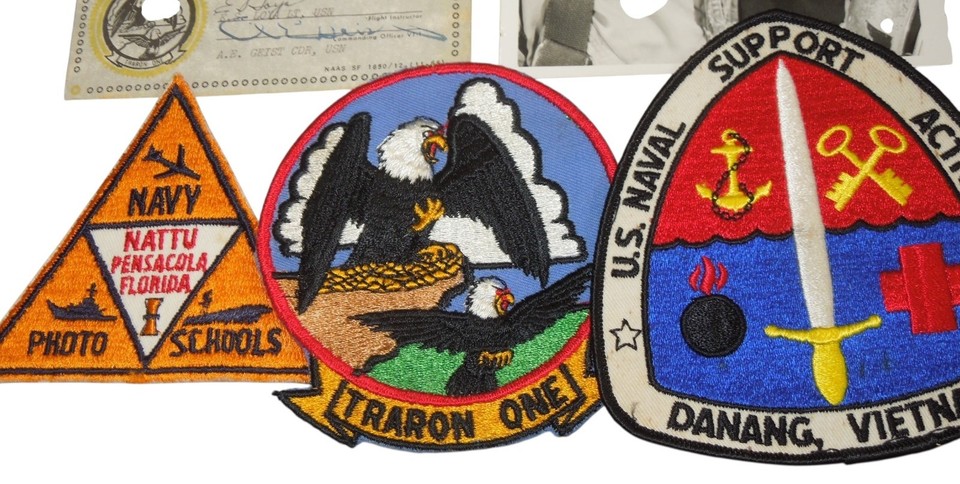 Orig Vietnam War US Navy Training Squadron 1 NAMED Certificate Patch ...