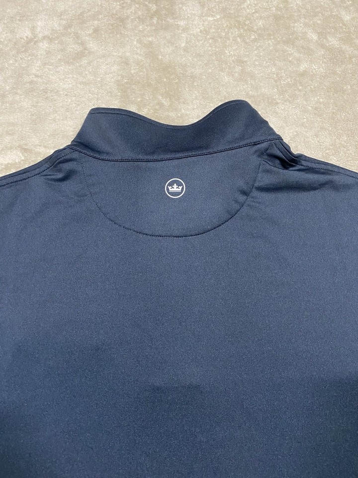 Peter Millar Perth Perth Performance Golf 1/4 Zip Pull Over Black L ...