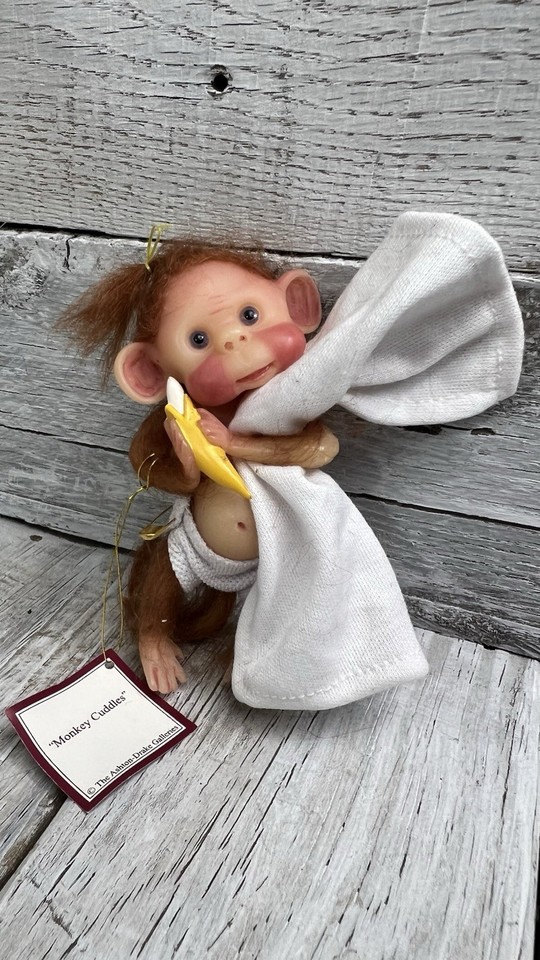 Realistic Monkey Doll "Monkey Cuddles” Heavenly Handfuls Ashton Drake 💛 | eBay