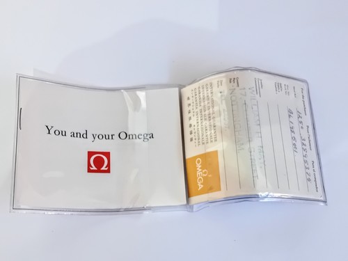 1970s OMEGA GUARANTEE BOOKLET CLEAR WALLET AND YOU AND YOUR OMEGA ...