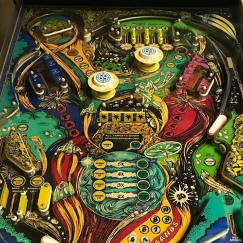 Gottlieb 1980 “Star Race” Pinball Machine Vinyl Drop Target Stickers ...