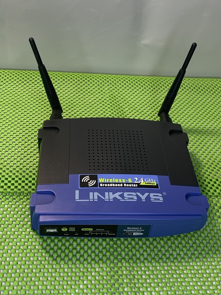 LINKSYS WIRELESS -G BROADBAND ROUTER (WRT54G) 2.4 GHz/ 802.11g -4 Port ...