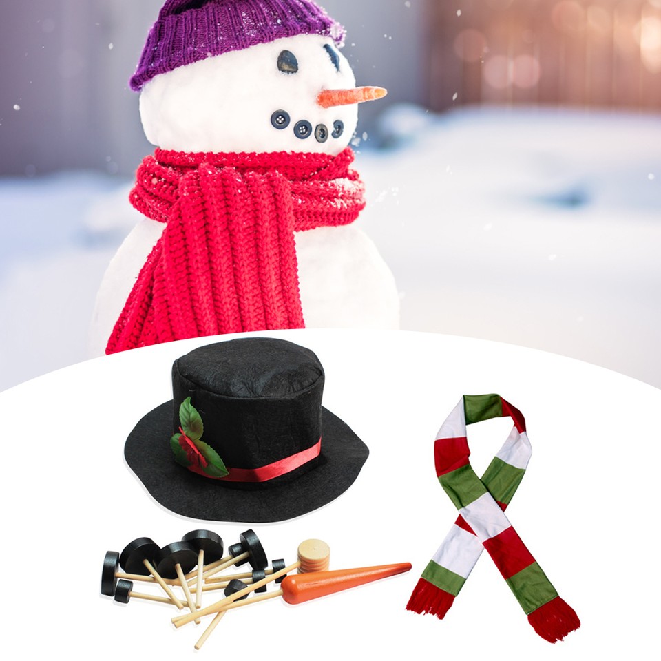 1 Set Snowman Decorating Mouth No Odor Fine Workmanship Creative Diy | eBay