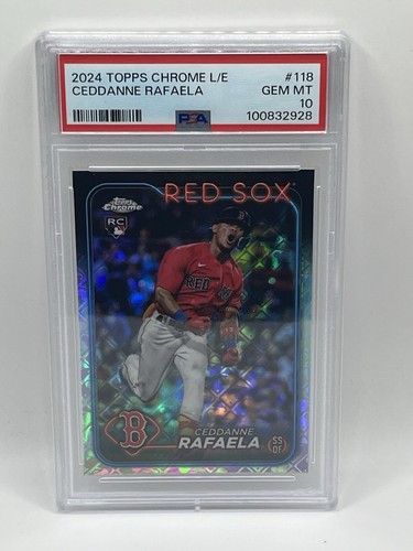 2024 Topps Chrome CEDDANNE RAFAELA RC Logofractor #118 Rookie Red Sox ...