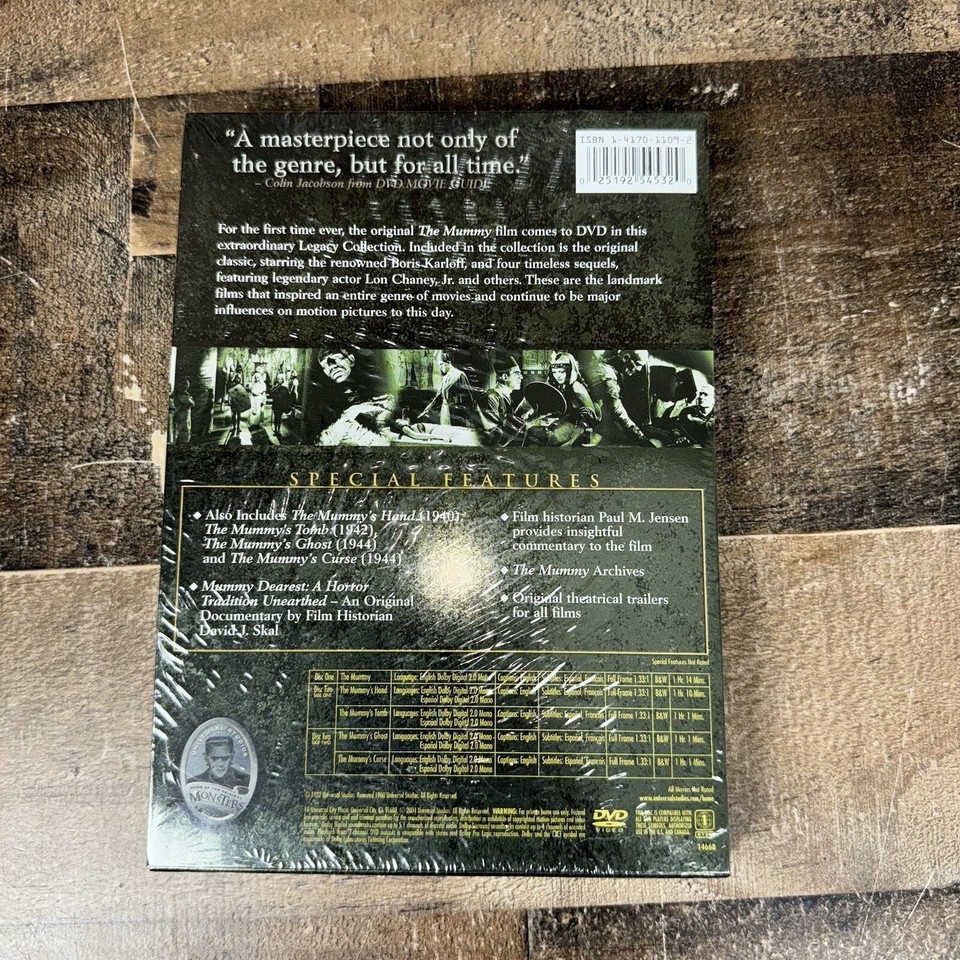 Universal Classic Horror Legacy Collection Sets 12-Disc DVD Vintage ...