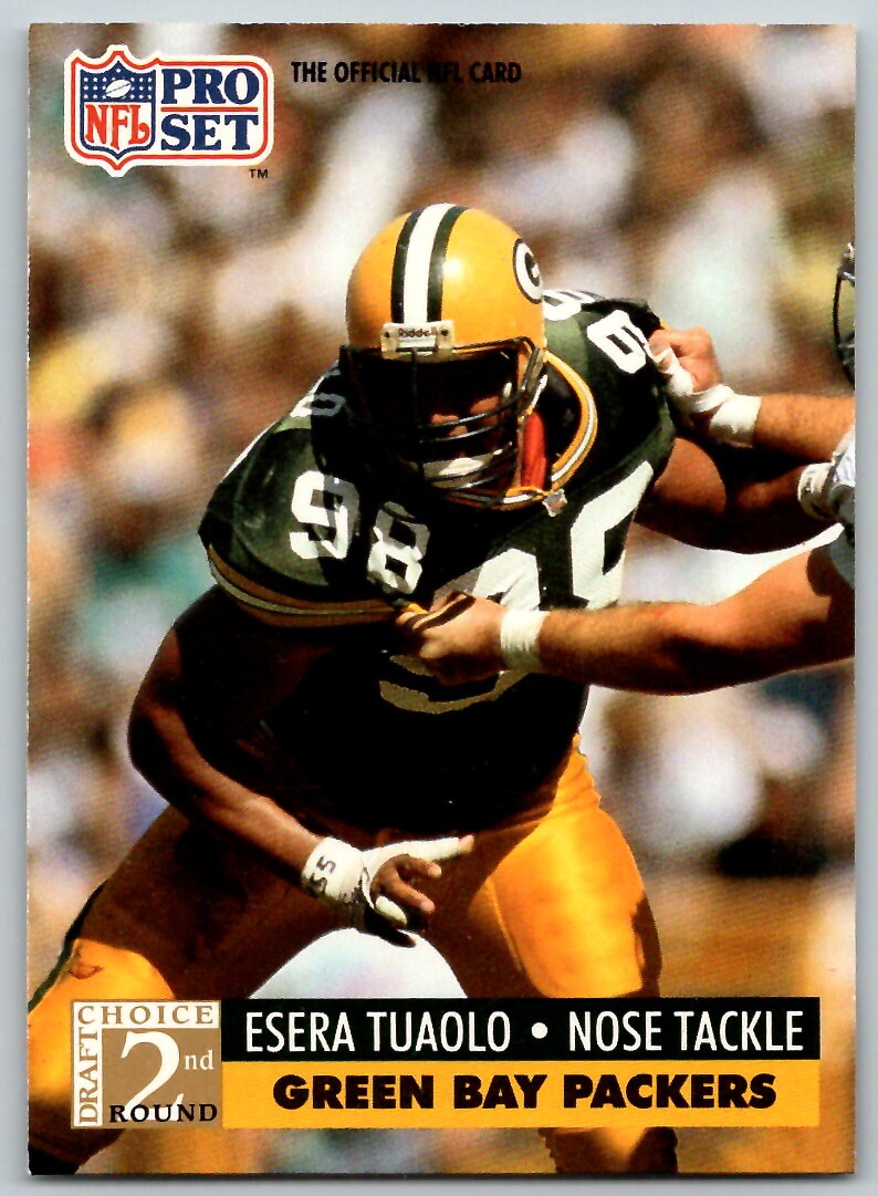 1991 PRO SET ESERA TUAOLO RC GREEN BAY PACKERS #764 | eBay