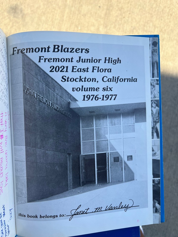 1976 1977 Fremont Junior High Stockton California Yearbook Blazers | eBay