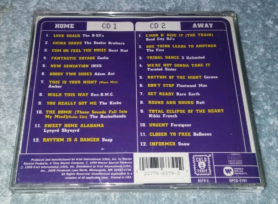 Sports Rock & Jams 4 Various Artists Audio 2 CD set 22775637922| eBay