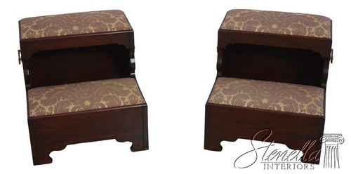 64364EC: Pair HENKEL HARRIS Model 159 Mahogany Bed Steps | eBay