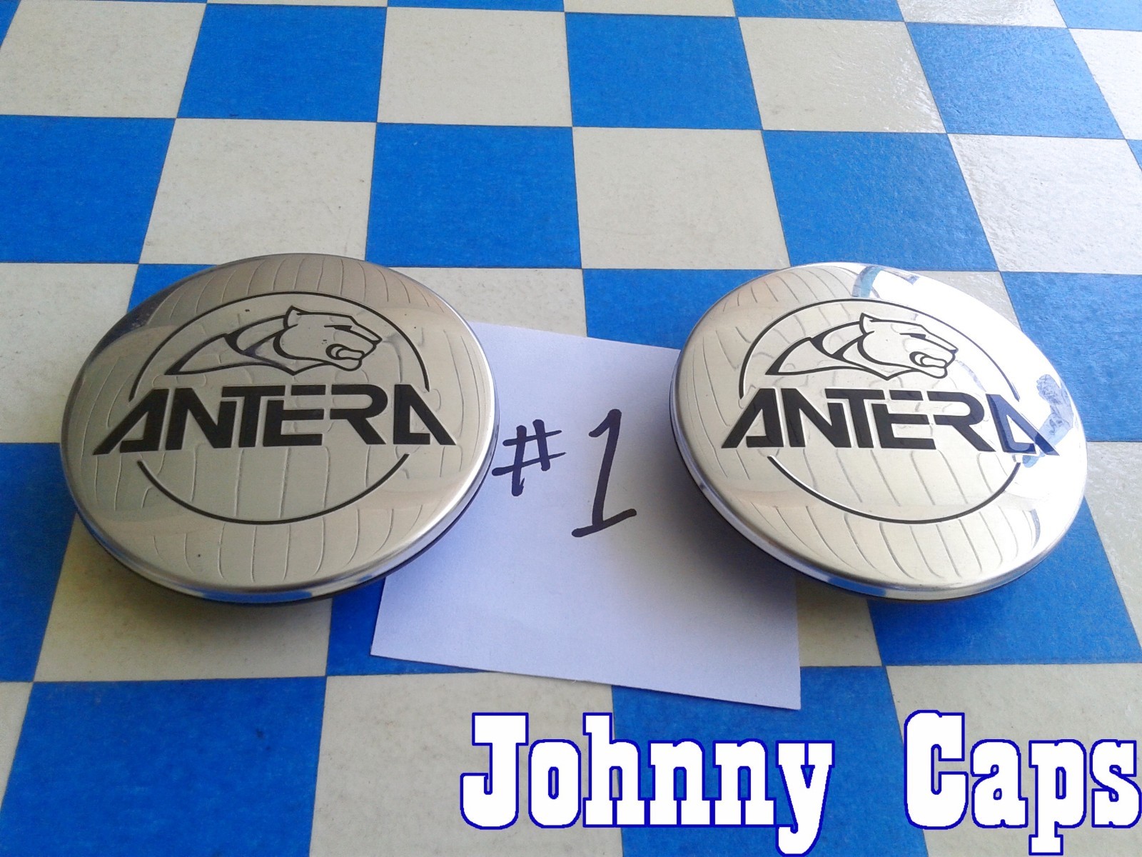 ANTERA Wheels CHROME Center Cap # 191076001 Custom Center Caps (PAIR of ...