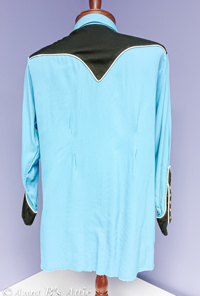 Cowboy Shirt Vtg 50's Rare Men's H Bar C California Ranchwear Western ...