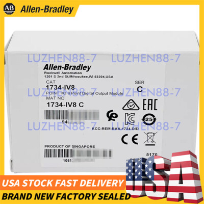 New Factory Sealed 1734-IV8 AB SER C POINT I/O 8 Point Digital Input ...