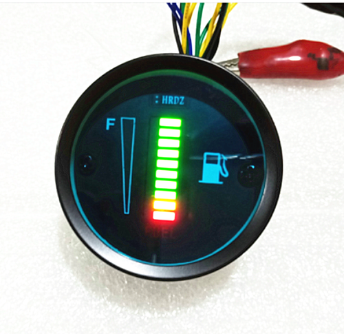 52mm 2" Fuel Level Gauge Car Meter Digital Green LED Lights Automotive ...