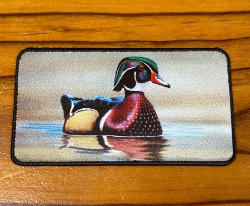Wood Duck Dye Sub Patch Heat Seal Backing New 3.75"W x 2" Tall ...
