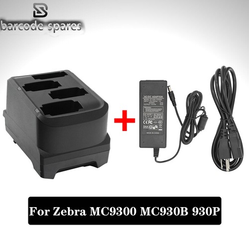 4-Bay Battery Charger Cradle Charging Base Kit for Zebra MC9300 MC930B ...