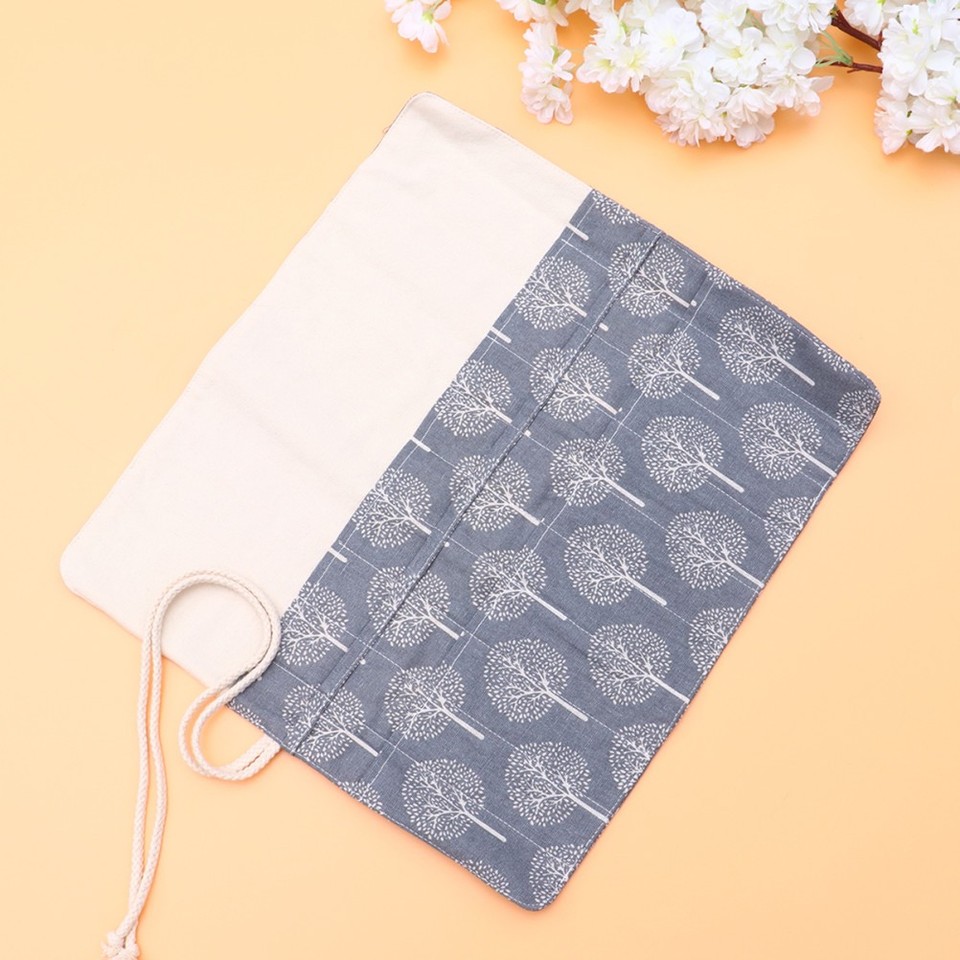 Marker Organizer Bag Roll up Paint Brush Artist Storage Pouch Drawing ...