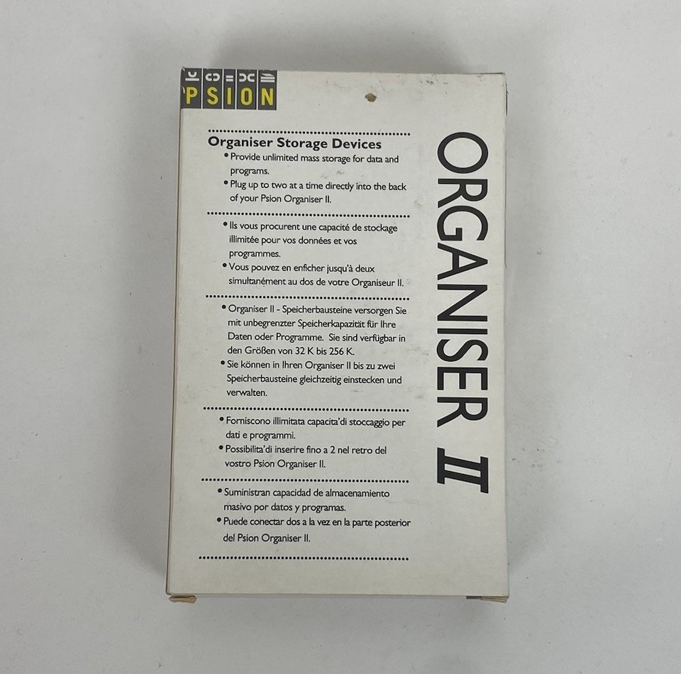 Psion Organizer 2 128k Flash Datapak Boxed Unused | eBay UK