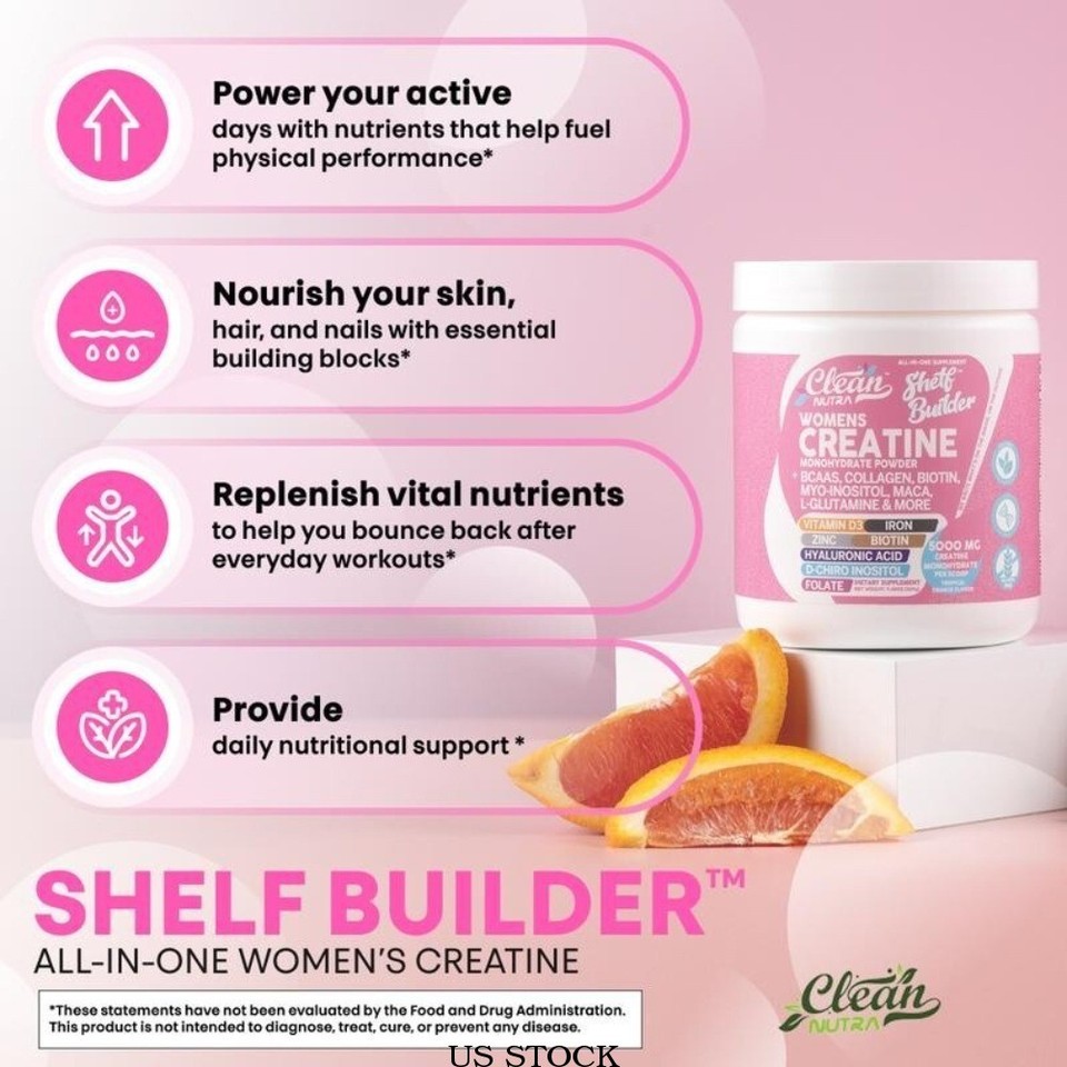 Women’s Creatine Powder Blend with BCAAs Collagen Inositol | eBay