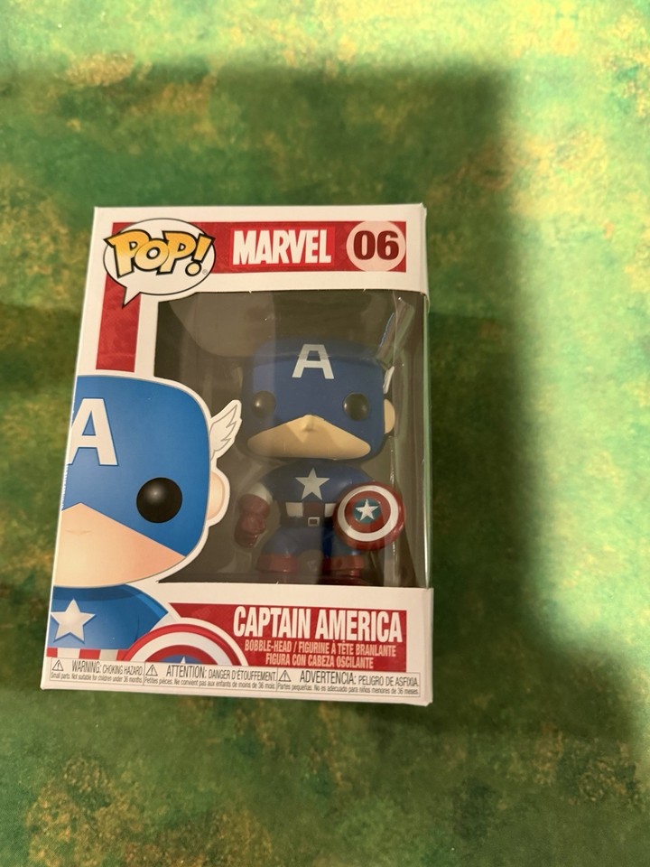 3 Funco POP lot Captain America 06, Agent Coulson 53, Jack Sparrow 48 ...