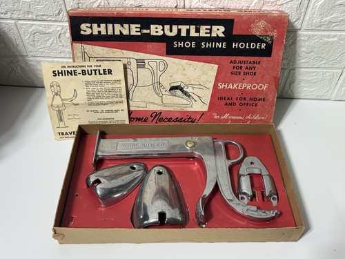 Vintage Shine Butler Shoe Shine Holder With Original Box | eBay