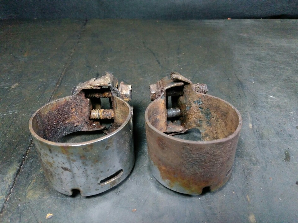 1980 Honda CX500c CX500 Exhaust Pipe Muffler Header Clamps Mounts cx ...
