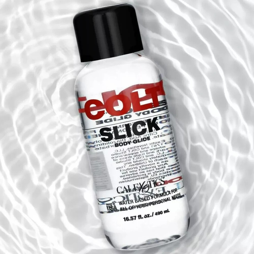 Colt Slick Body Glide Slippery Water Based Personal Lubricant 16.57 oz ...