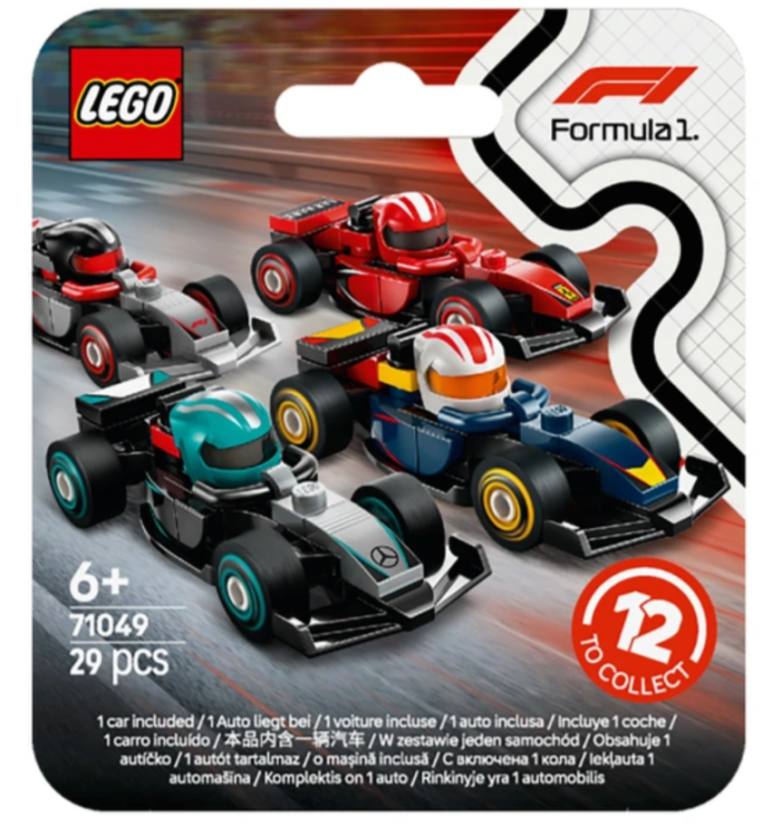 Lego - 71049 Formula 1 Collectable Race Cars Series - Mercedes F1 Car ...