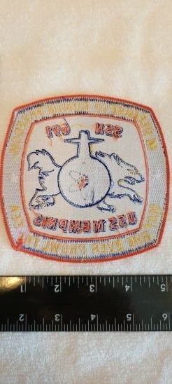 USS MEMPHIS SSN-691 (SUBMARINE) EMBROIDERED PATCH - US NAVY - VERY NICE ...